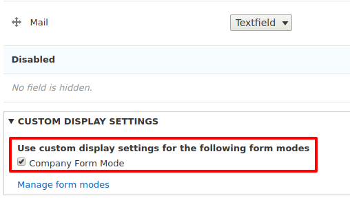 How To Display A Custom Form Mode In Drupal 8